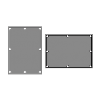 TS40 Rectangle Flashing Solar LED Edge Lit Sign - Traffic Safety Corp.