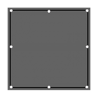 TS40 Square Flashing Solar LED Edge Lit Sign - Traffic Safety Corp.