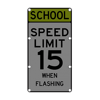 TS40 "SCHOOL SPEED LIMIT" Flashing Solar LED Edge Lit Sign (S5-1 ...
