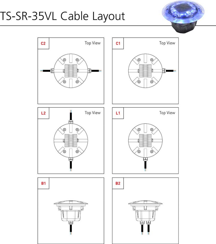 360° Uplighted LED Road Stud (TS-SR-35VL) - Traffic Safety Corp.